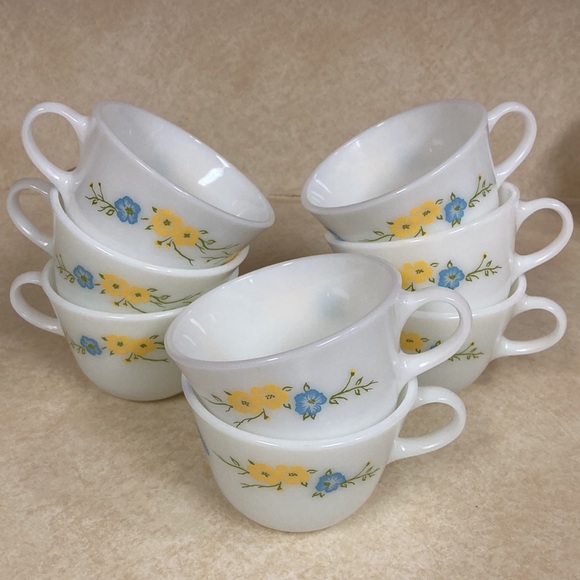 Pyrex | Dining | Vintage Pyrex Flirtation Butterflies Cups | Poshmark